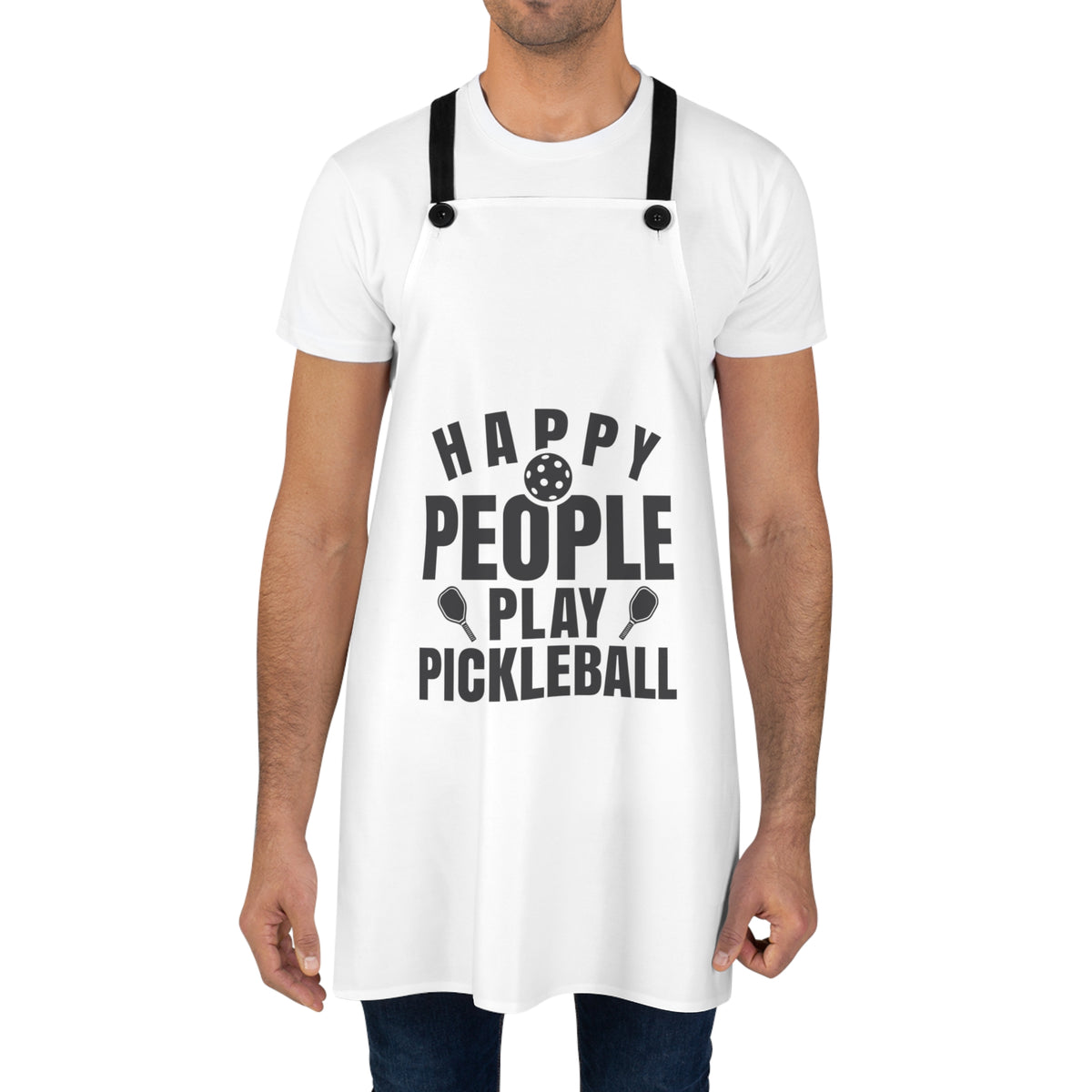 Chef's Apron, Pickleball Style - Happy People Play Pickleball – Coast ...